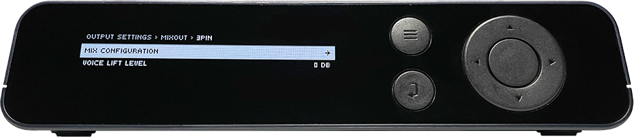 What can I do on the Hub DSP Receiver screen?
